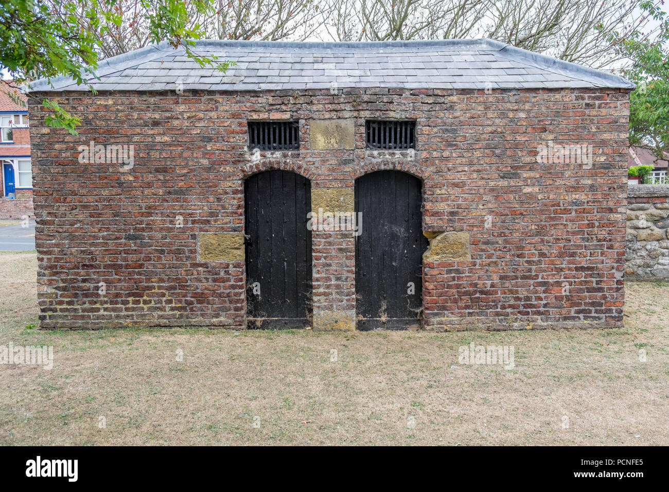 The old lock up in the village of Hunmanby, Yorkshire Stock Photo - Alamy