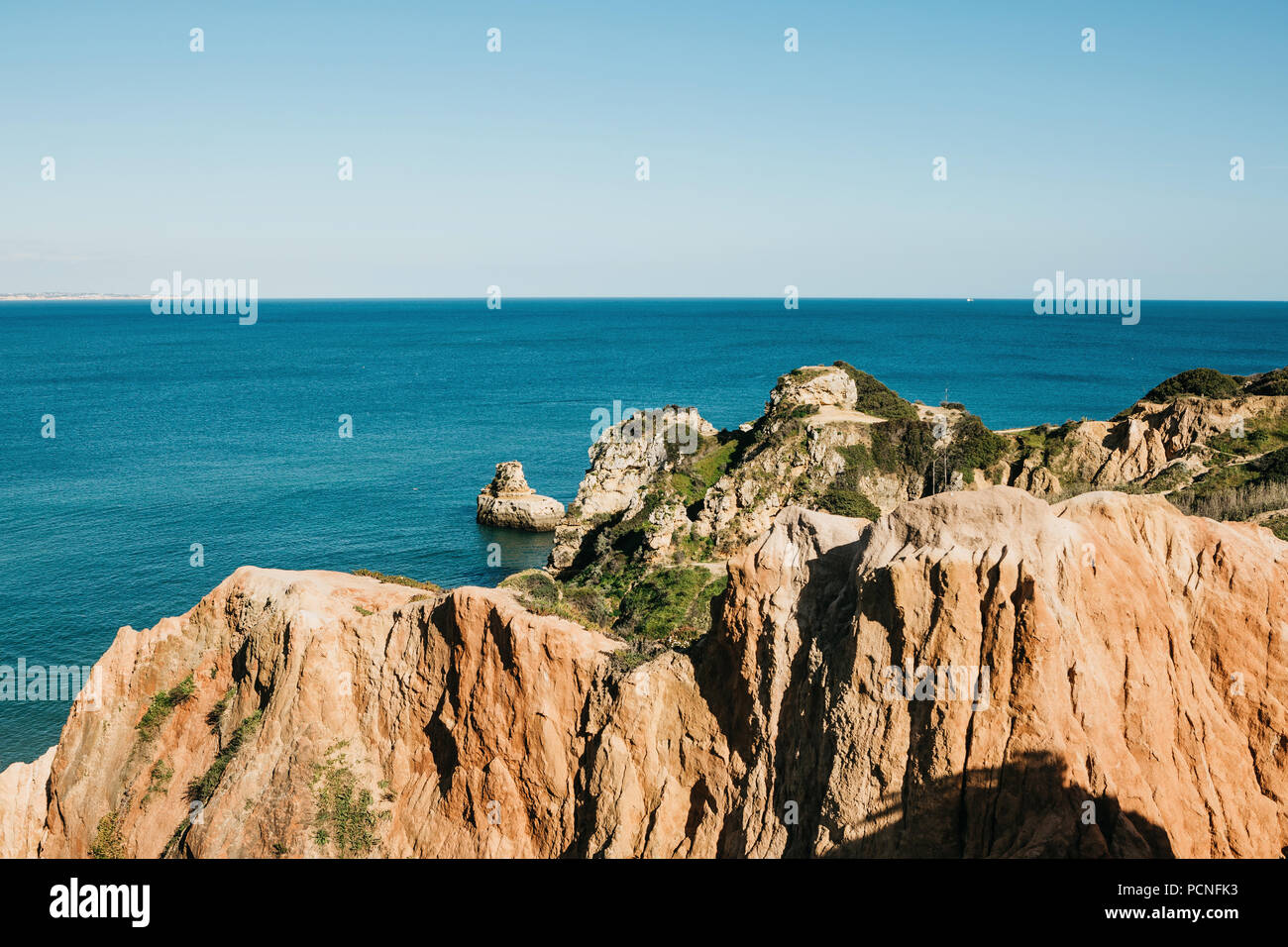 Beautiful views of the Atlantic Ocean and the rocks off the coast of ...