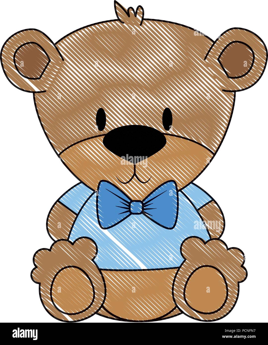cute and adorable bear teddy character vector illustration design Stock ...
