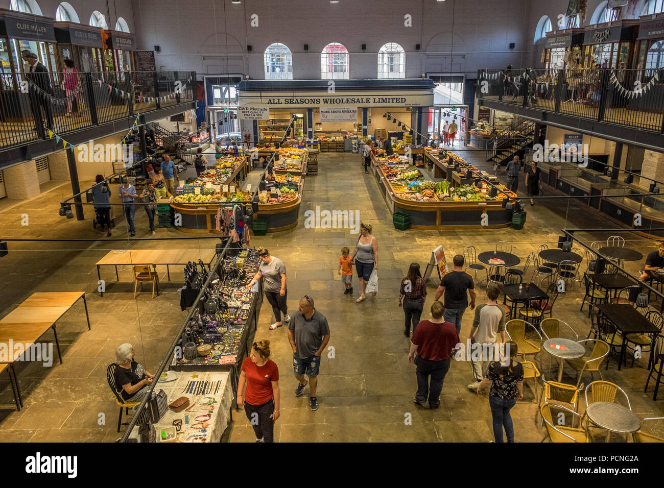 Indoor market in Scarborough Stock Photo - Alamy