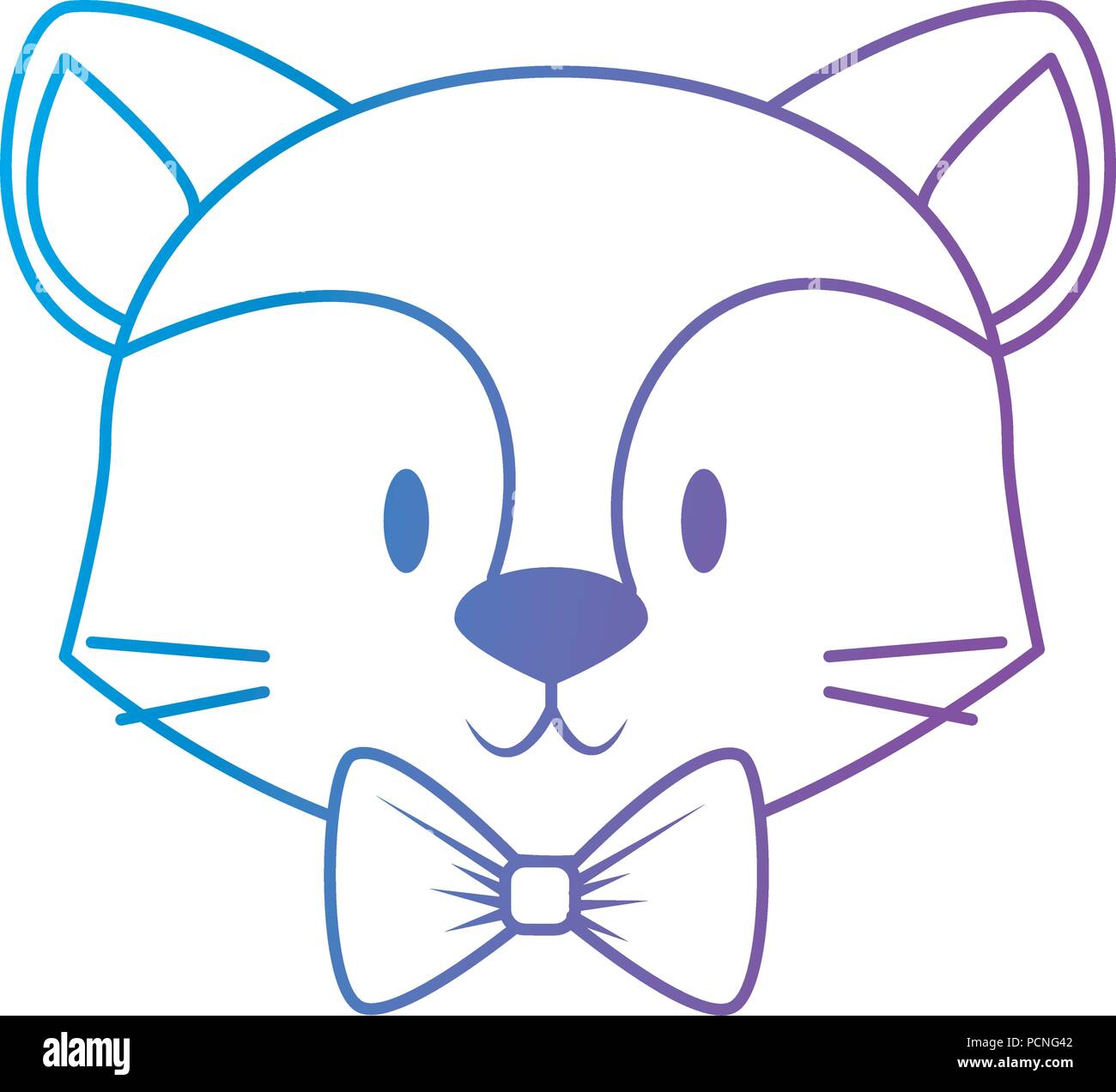 cute and adorable fox character vector illustration design Stock Vector ...