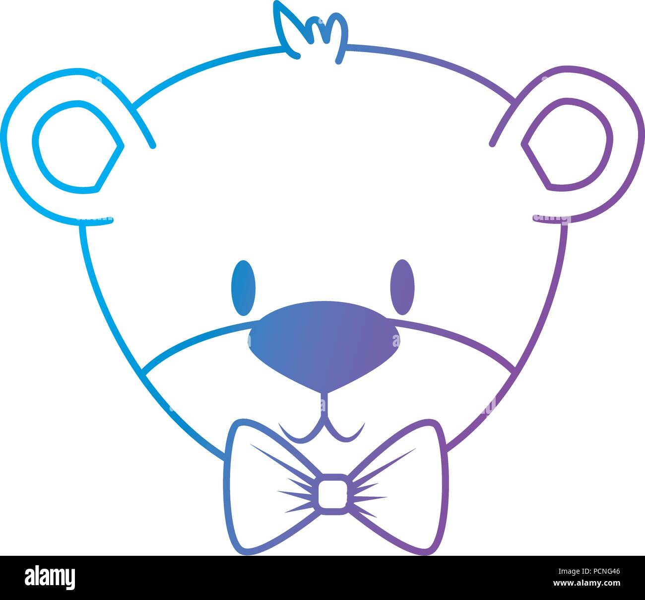 cute and adorable bear teddy character vector illustration design Stock ...