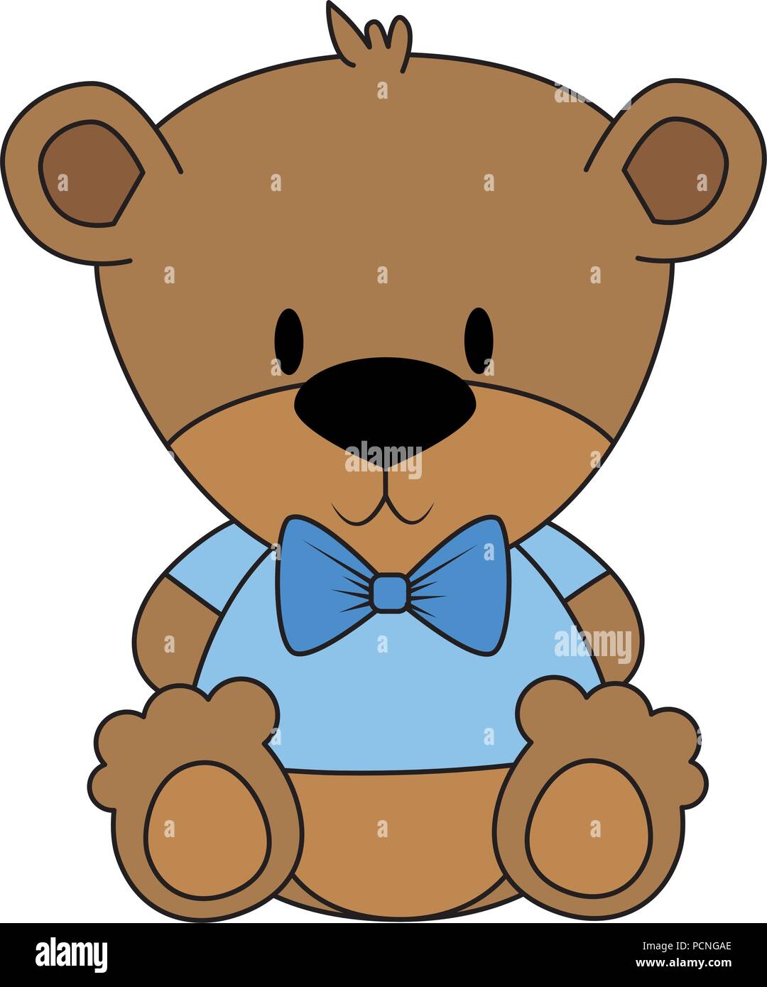 cute and adorable bear teddy character vector illustration design Stock ...