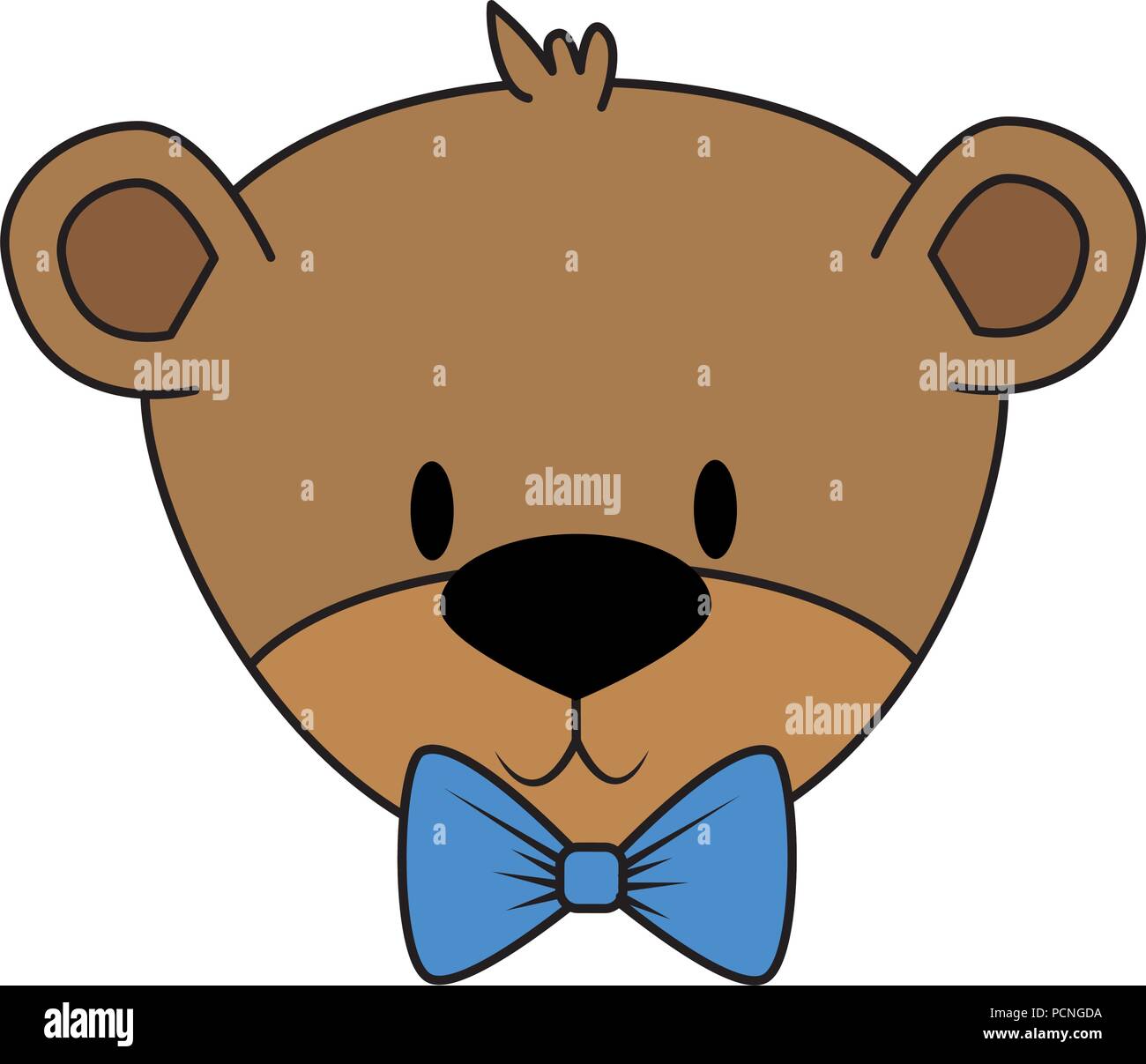 cute and adorable bear teddy character vector illustration design Stock ...