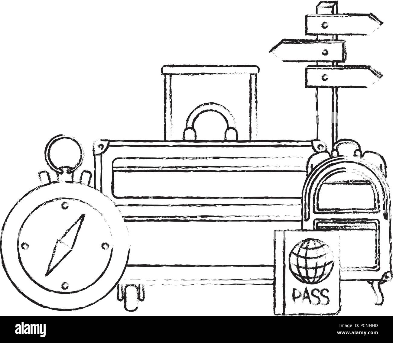 travel vacations set icons Stock Vector Image & Art - Alamy