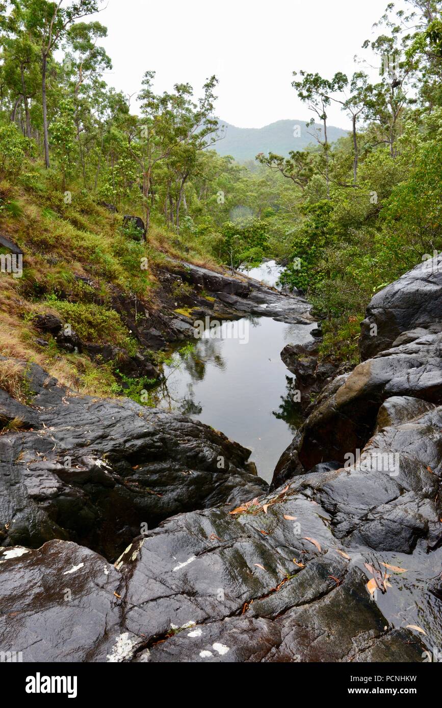 The lookout at Attie Creek Falls Cardwell, Queensland, Australia Stock ...