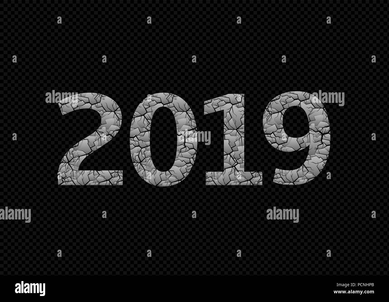 2019 new year light Black and White Stock Photos & Images - Alamy