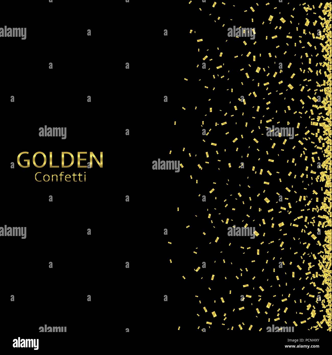 Golden confetti background Stock Vector Image & Art - Alamy