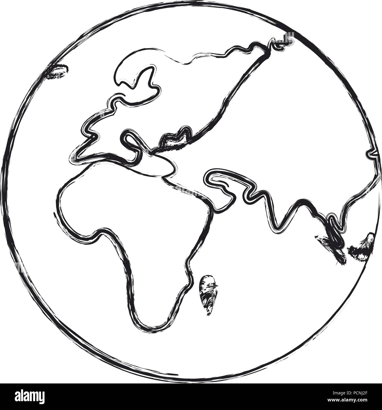 world planet map icon Stock Vector Image & Art - Alamy