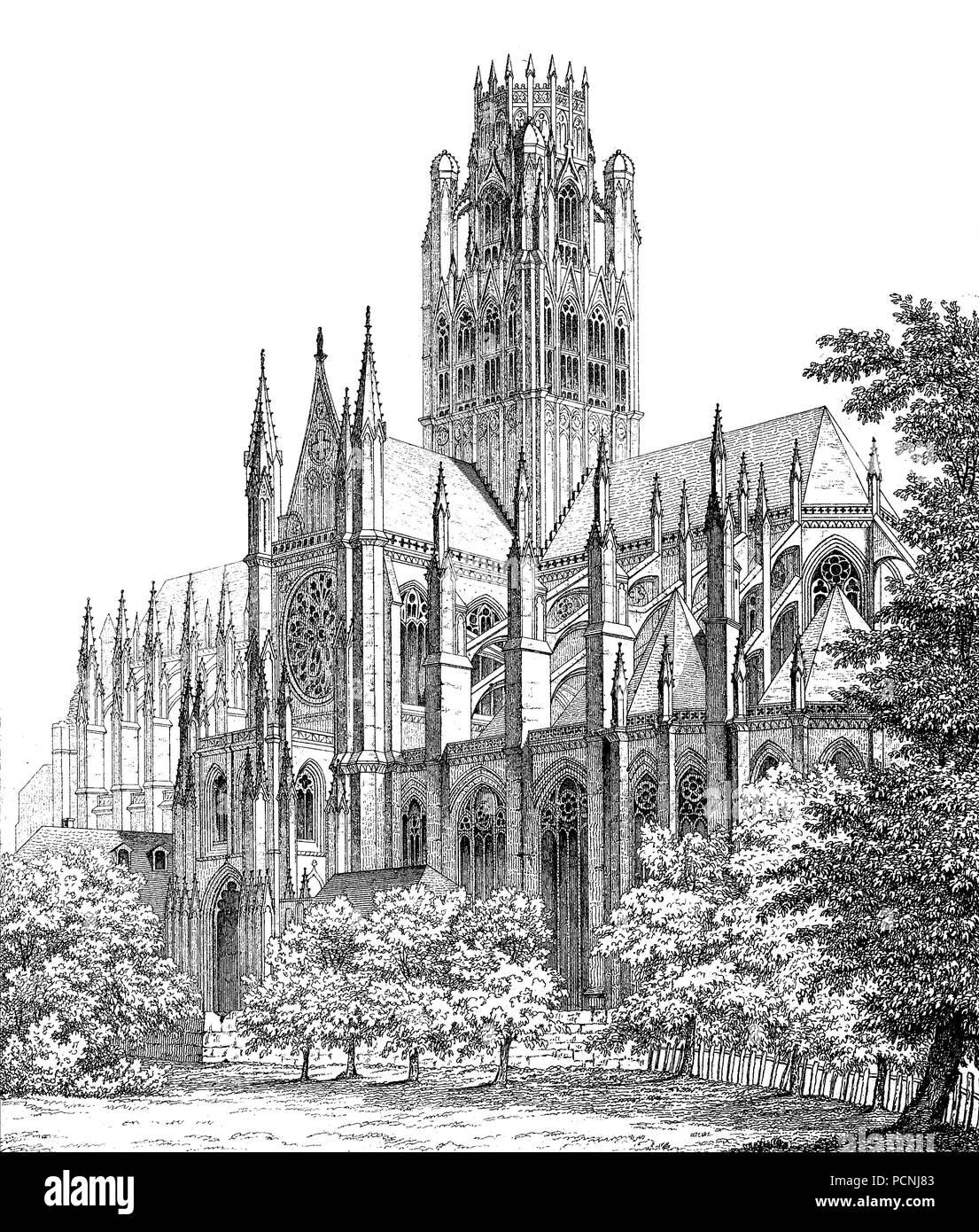 Rouen Cathedral, a Roman Catholic church in Rouen, Normandy, France ...