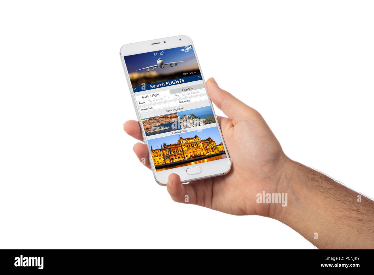 Flight plan airplane screen hi-res stock photography and images - Alamy