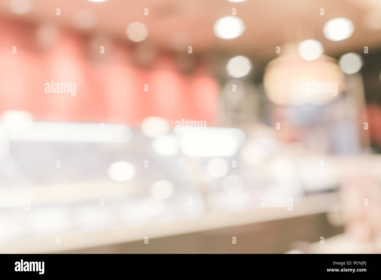 Abstract blur department store with shopping mall interior for ...