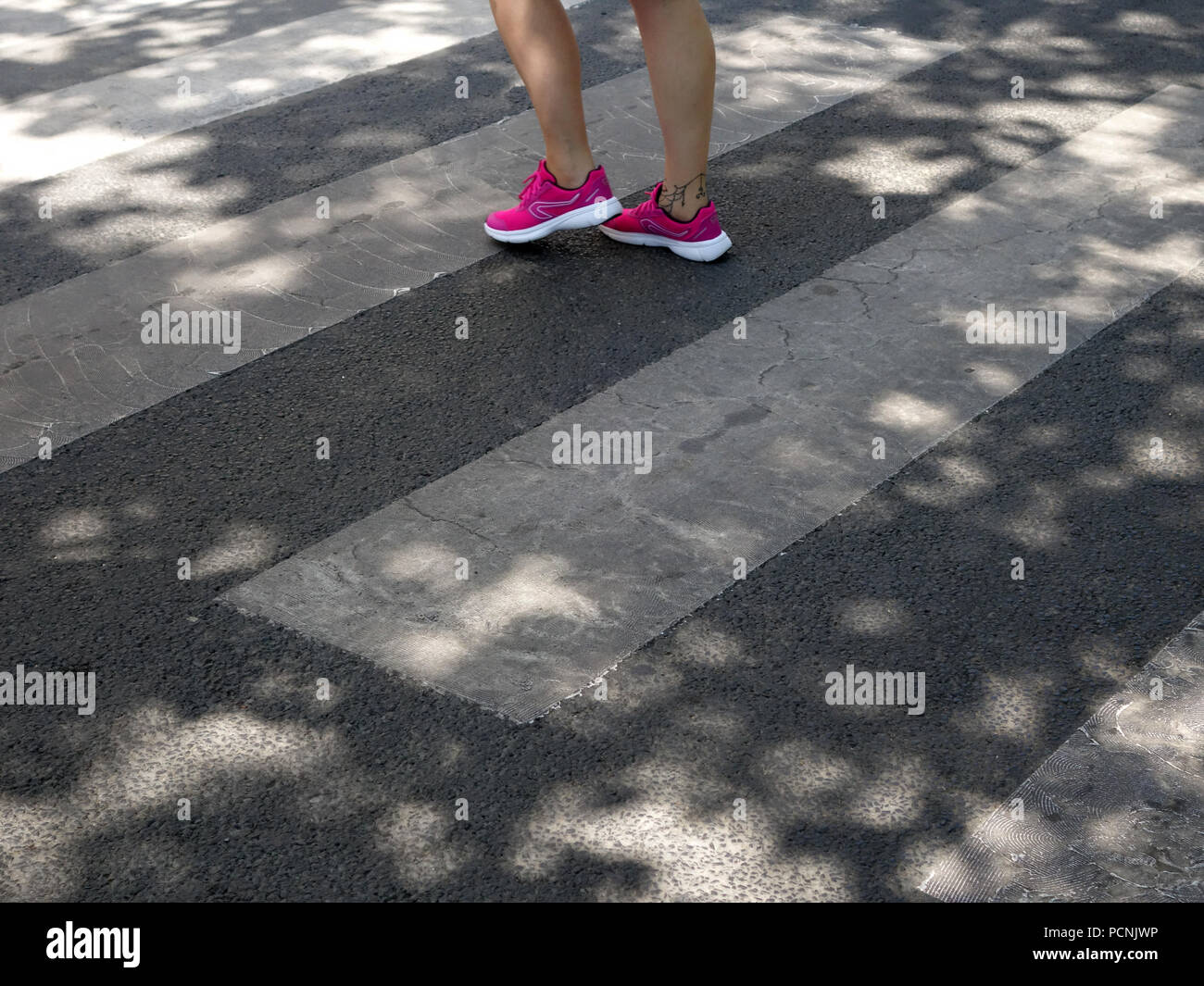 Pink trainers hi-res stock photography and images - Alamy