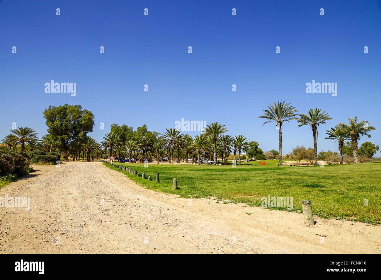 Mount Gilboa observation point with a view of the Jezreel valley Stock ...