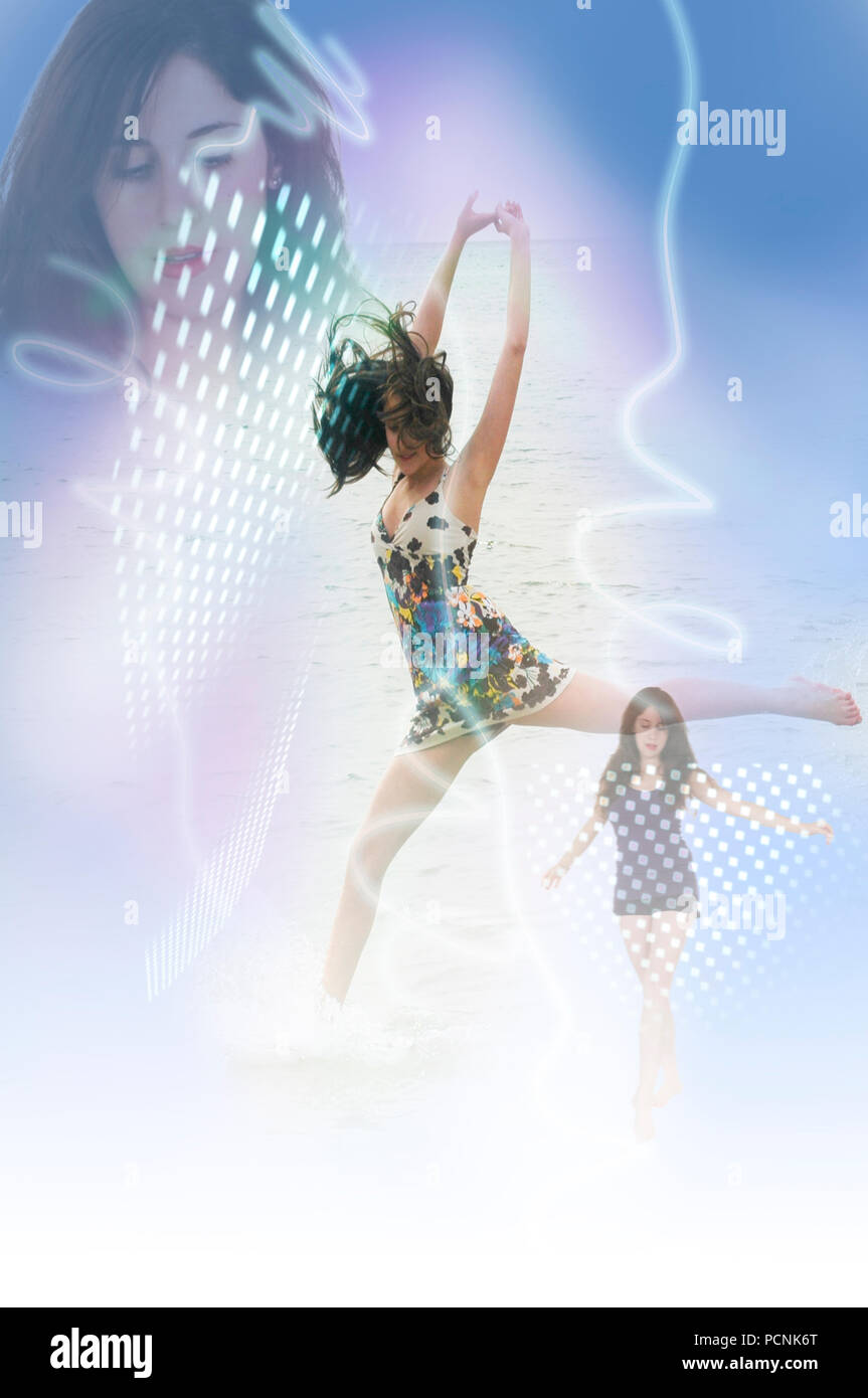 Falling woman graphic hi-res stock photography and images - Alamy
