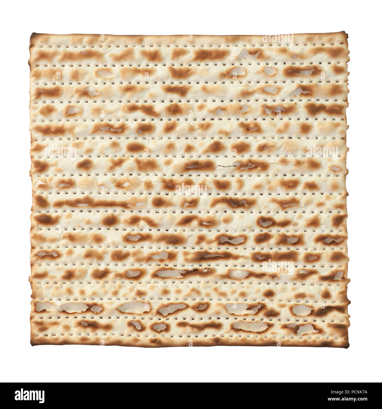 Matza - Close up on white background Stock Photo - Alamy