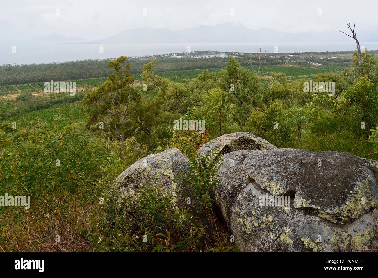 The view from the Cardwell Rockingham lookout, Cardwell, Queensland ...
