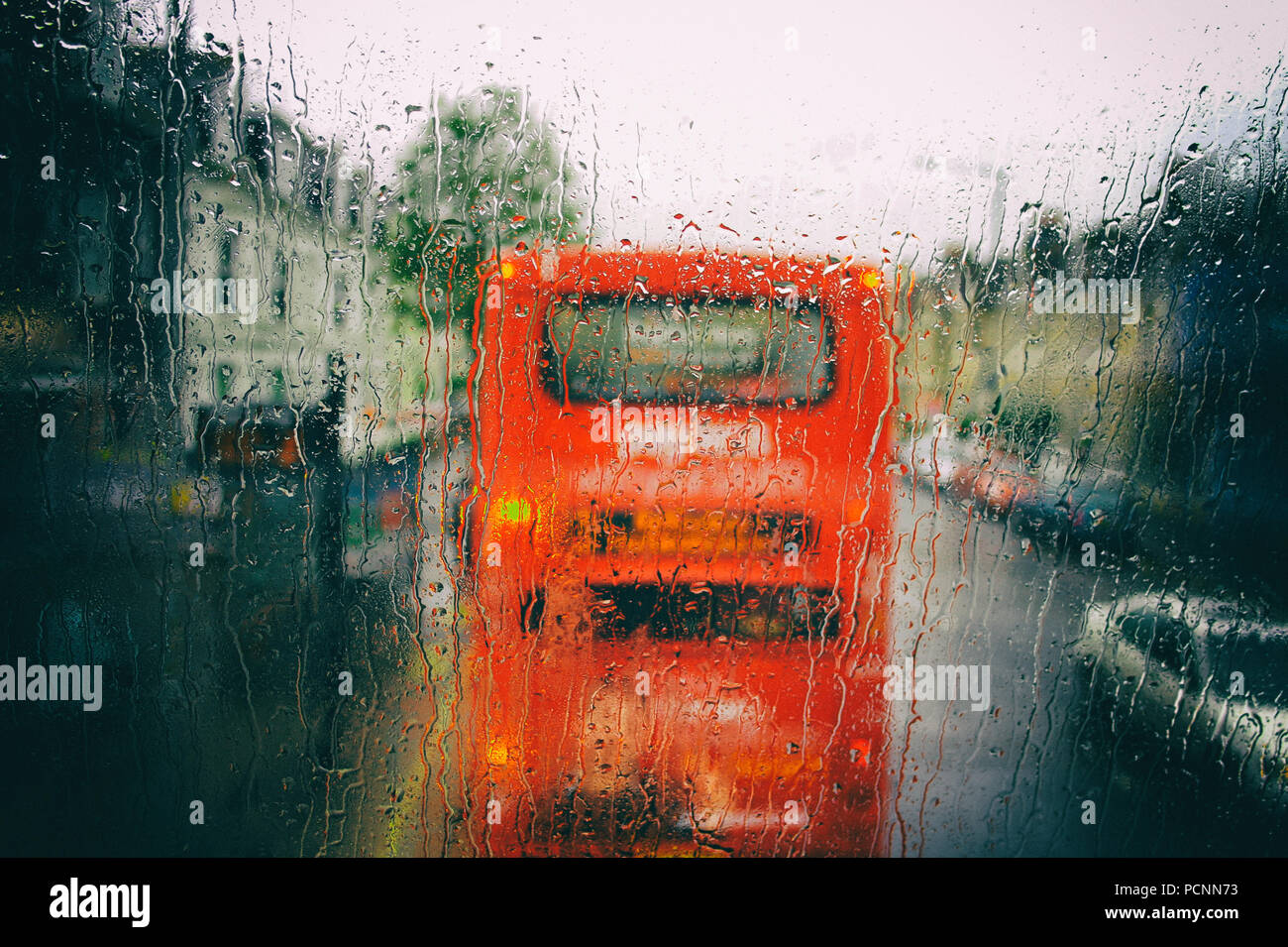 Rainy day in London. UK Stock Photo - Alamy