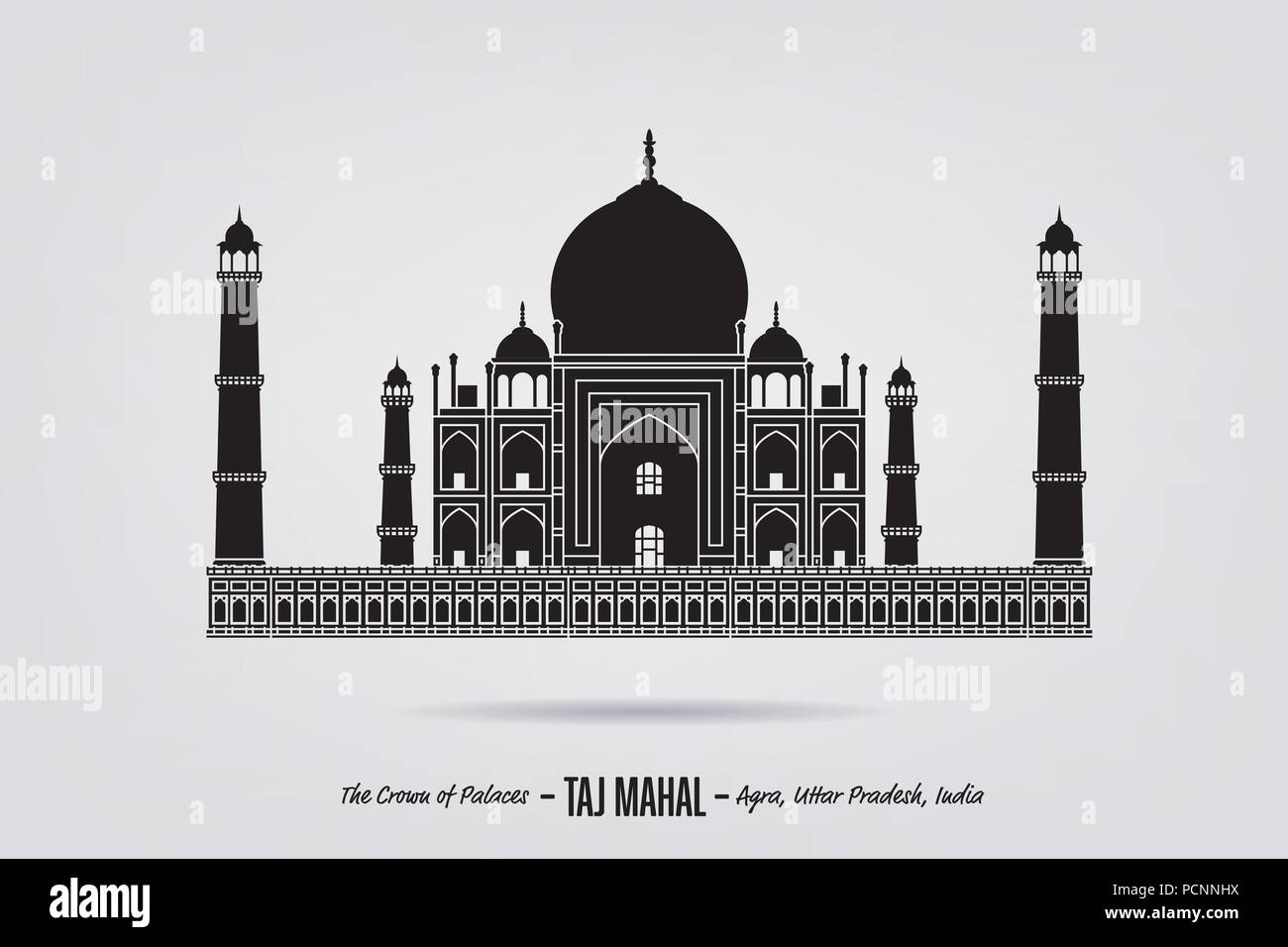 Taj mahal vector vectors hi-res stock photography and images - Alamy