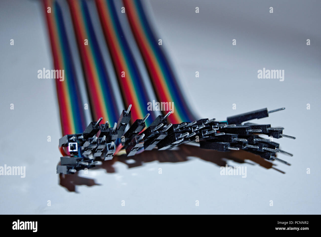 Electric wire plugs for pi circuit board Stock Photo - Alamy