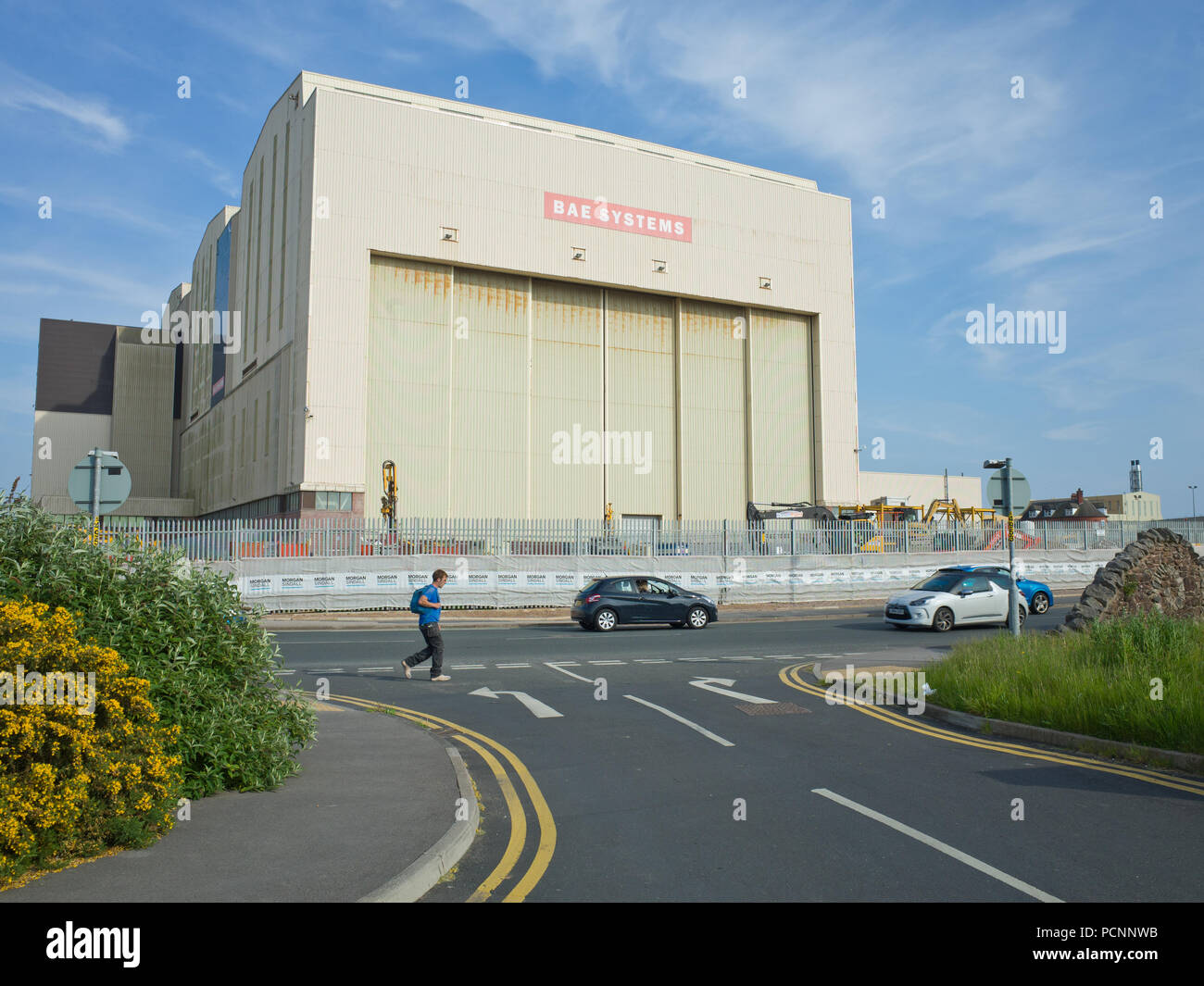 Bae Systems Barrow in Furness Devonshire Dock Hall shipyard UK Stock ...
