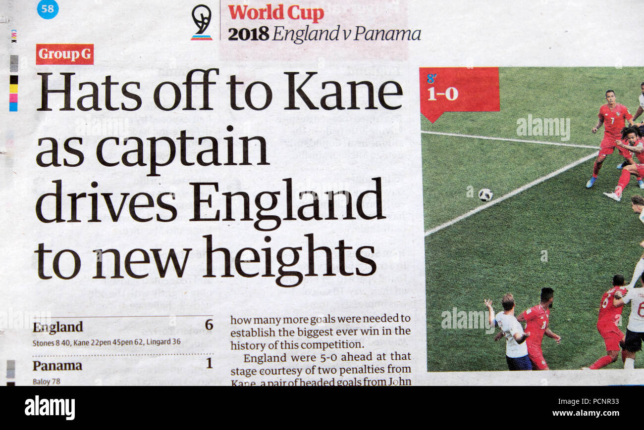 Harry kane 2018 world cup panama hi-res stock photography and images ...