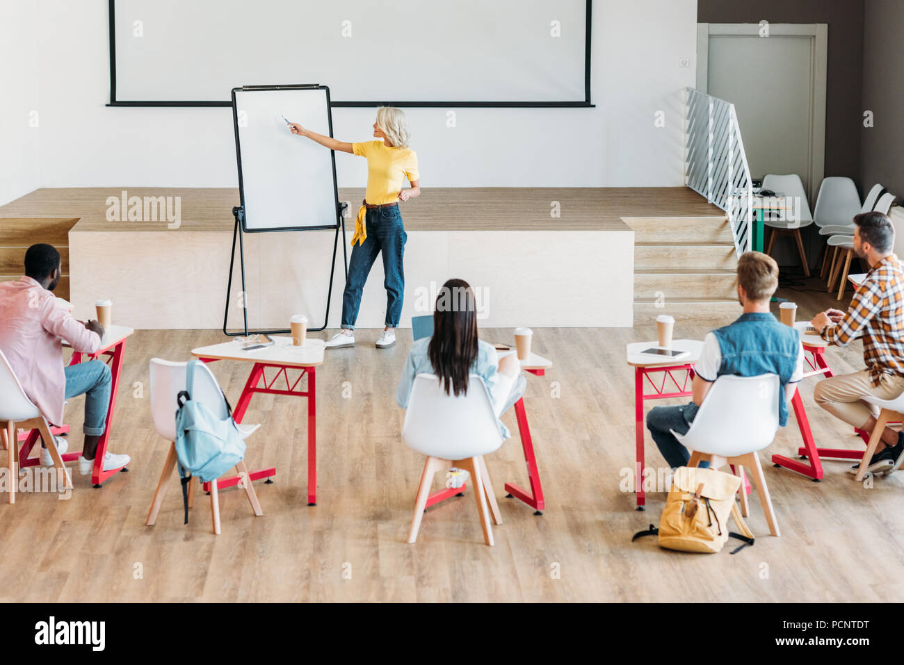 Asian man teacher whiteboard hi-res stock photography and images - Alamy