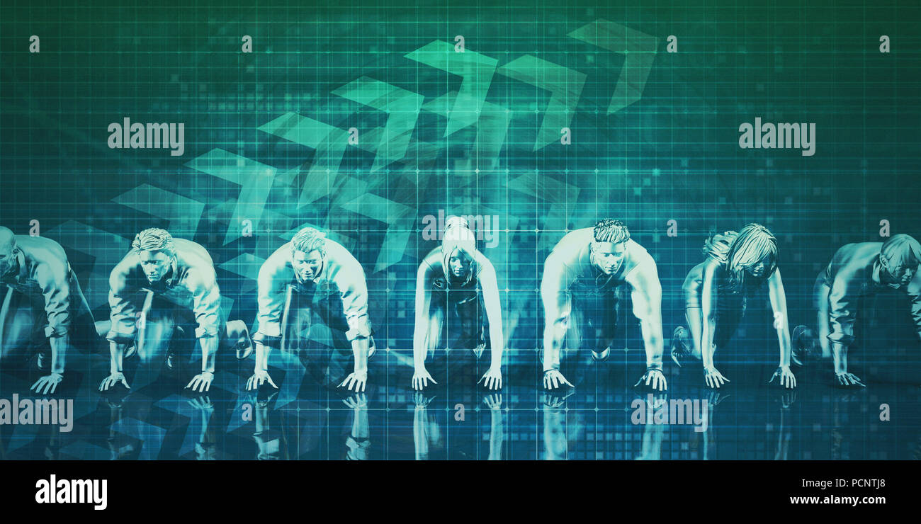 Businessmen Teamwork Running Together as a Concept Stock Photo - Alamy