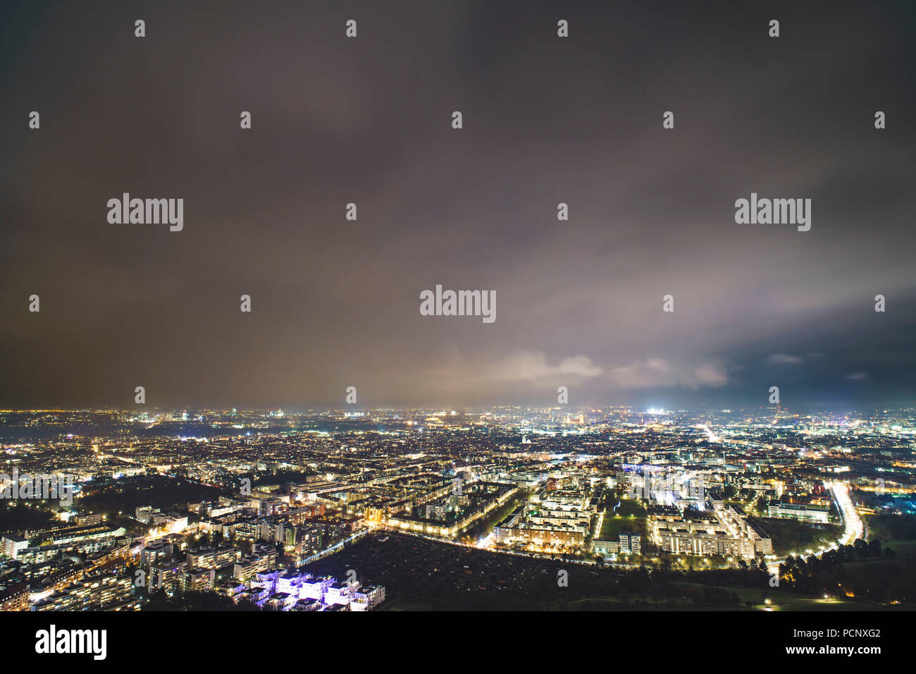 Sky tower night view hi-res stock photography and images - Alamy