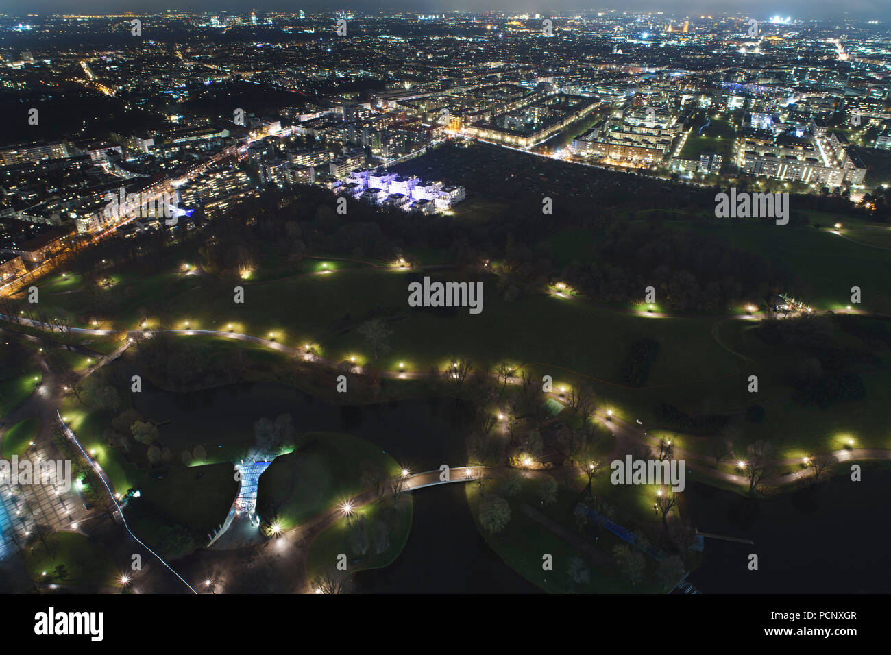 Olympic city at night hi-res stock photography and images - Alamy