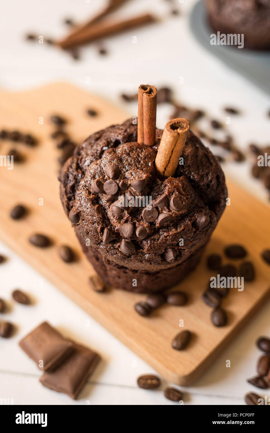 homemade chocolate muffin Stock Photo - Alamy