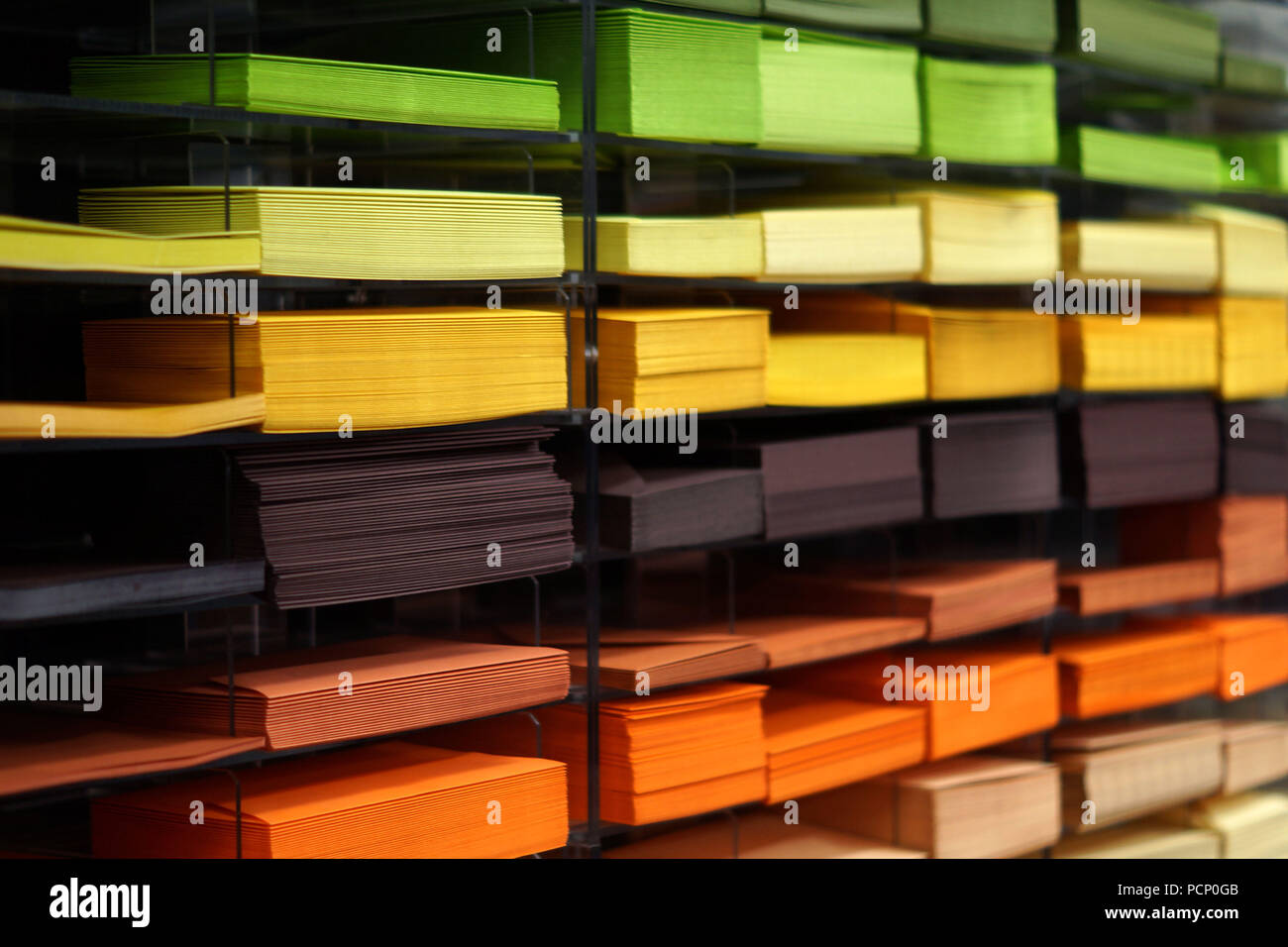 Pile of many different colourful paper Stock Photo - Alamy