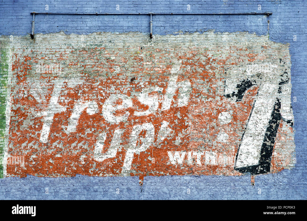 Old 7-Up Sign, Asheville, NC Stock Photo - Alamy
