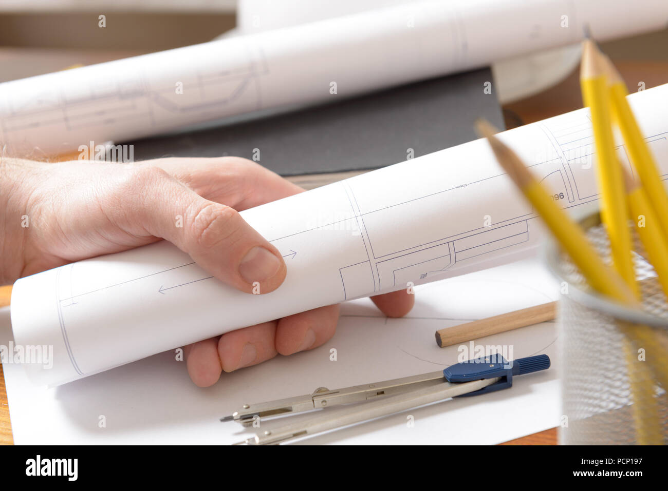 Technical drafting table tools hi-res stock photography and images - Alamy