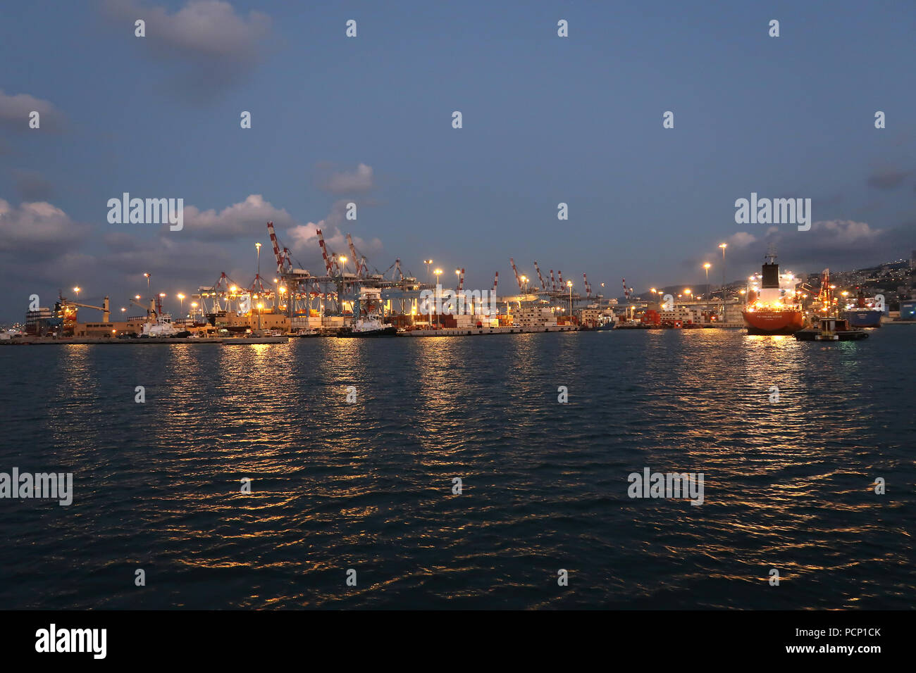 The dockyard at the Port of Haifa the largest of Israel's three major ...