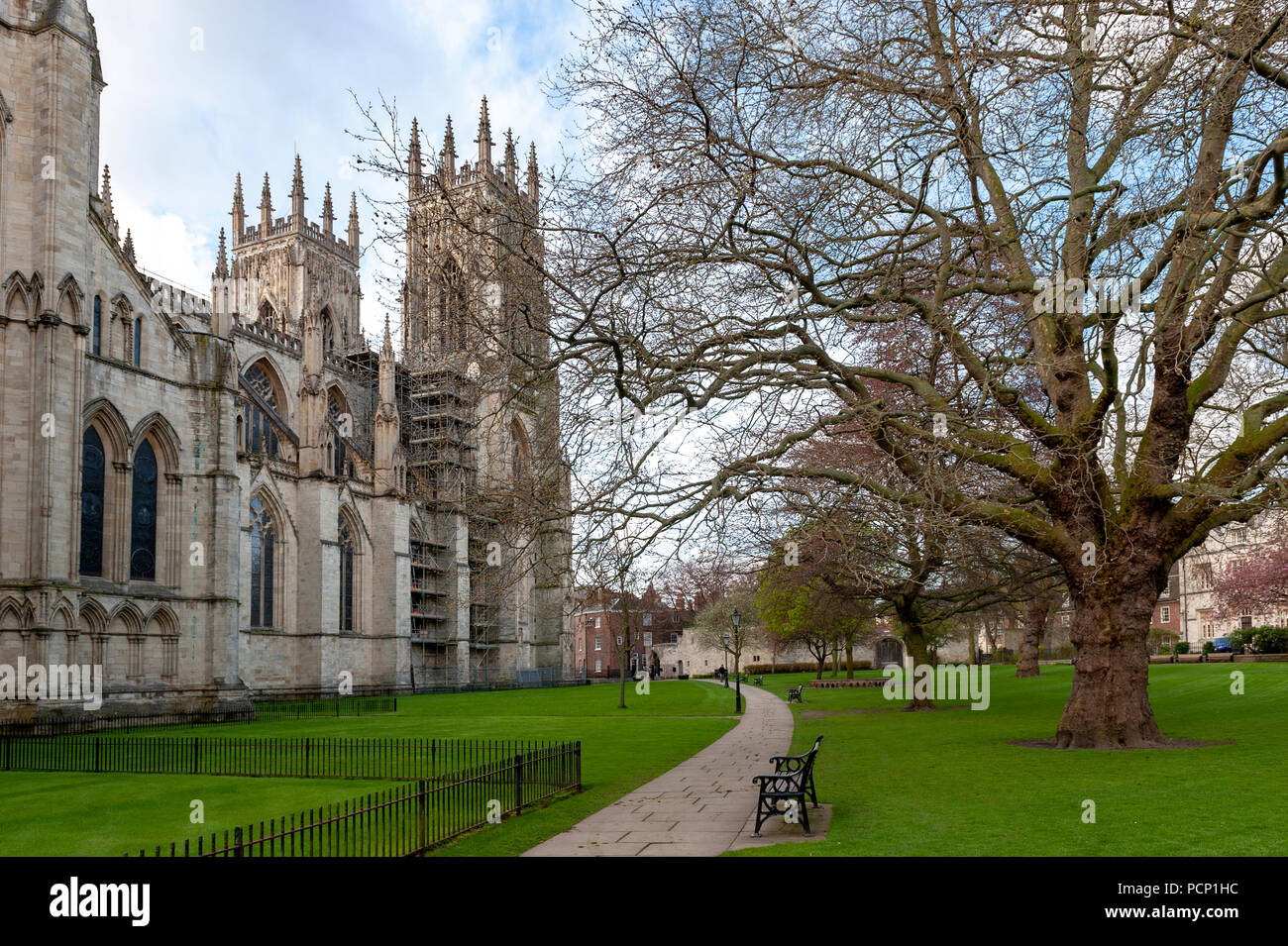 York Minster, the historic cathedral built in English gothic ...