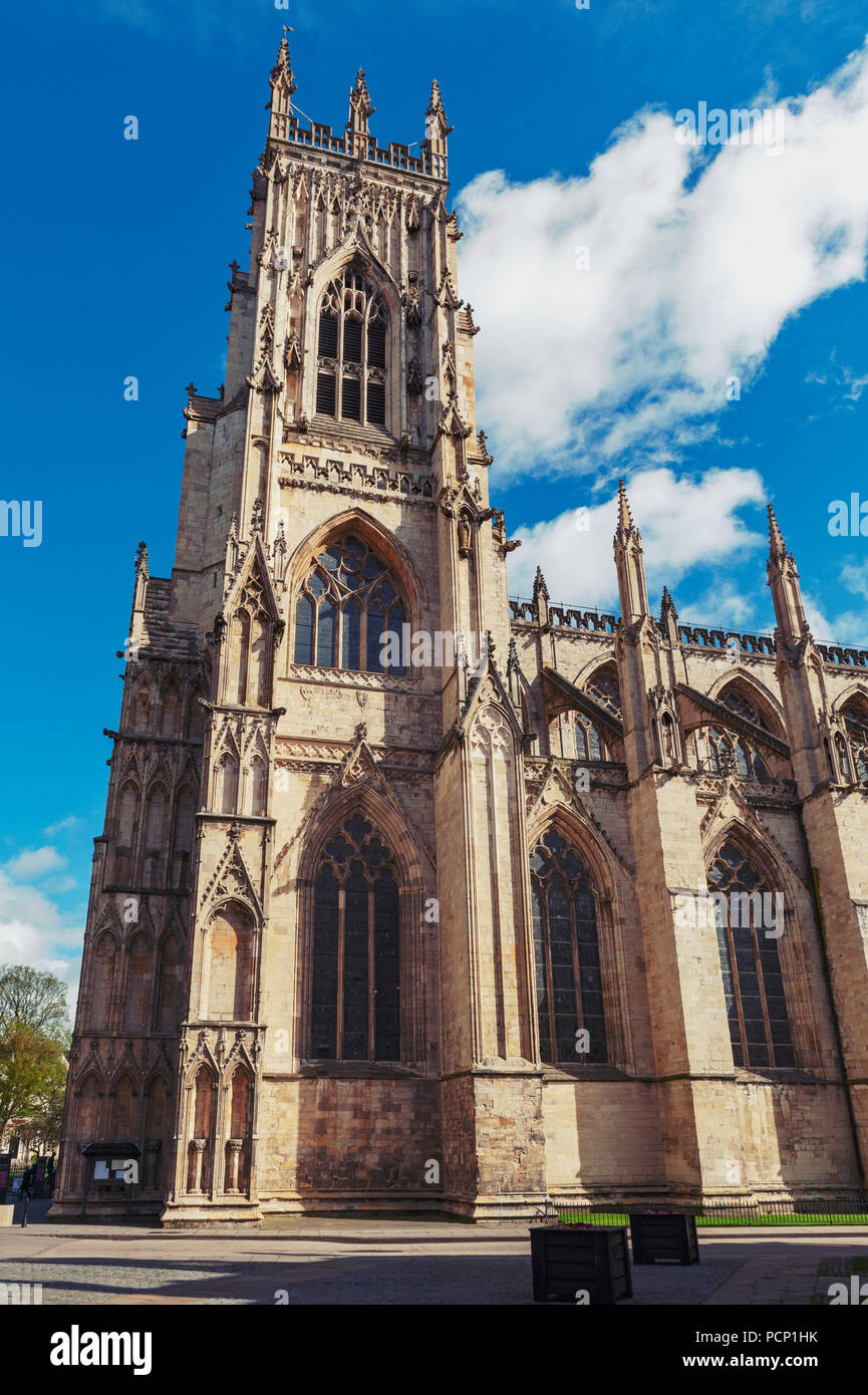 York Minster, the historic cathedral built in English gothic ...