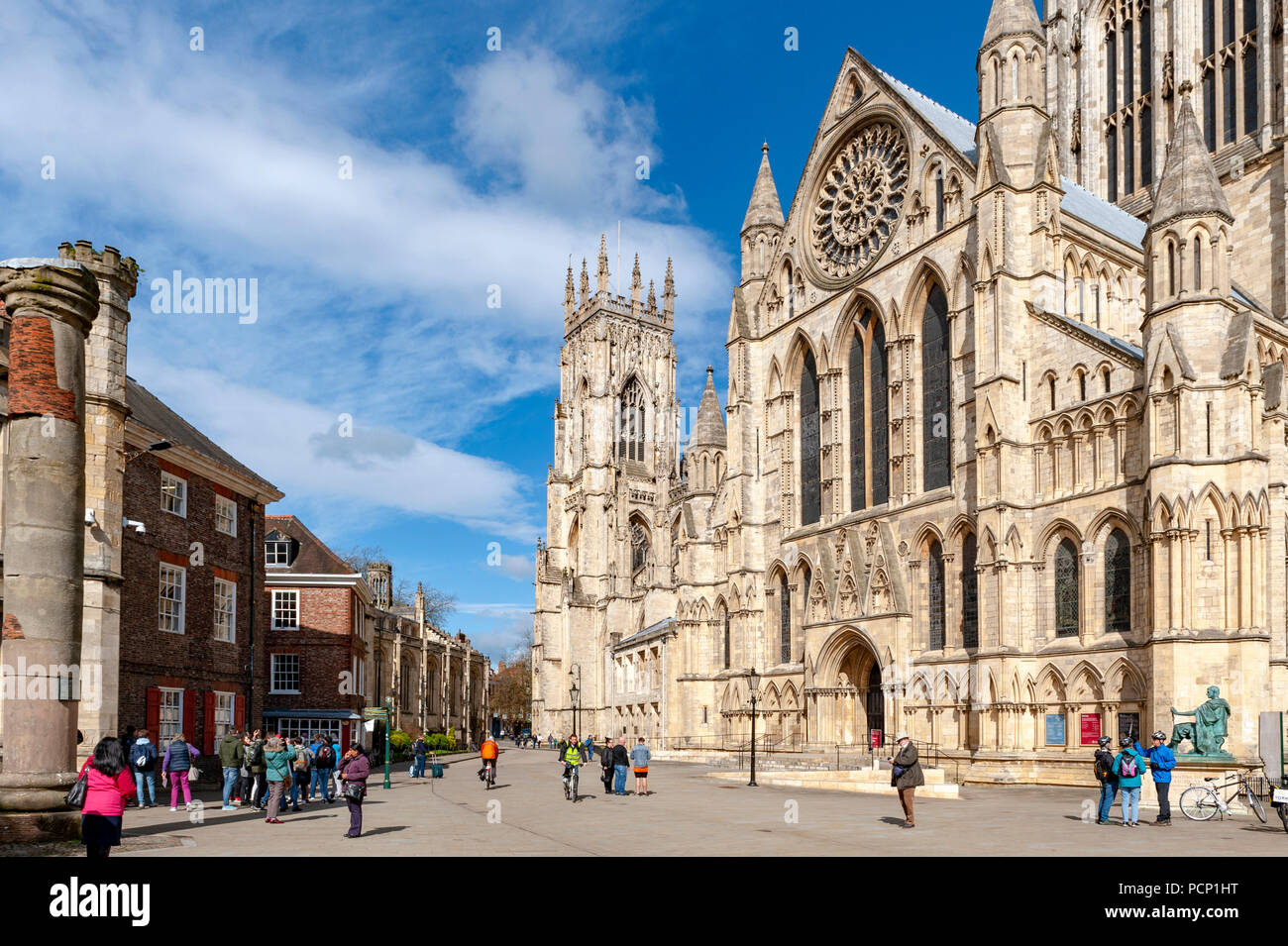 York Minster, the historic cathedral built in English gothic ...