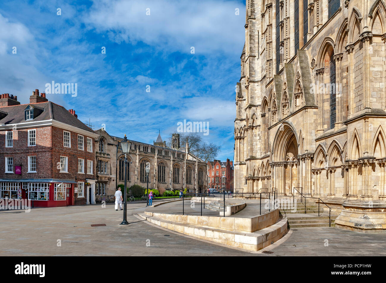 York Minster, the historic cathedral built in English gothic ...