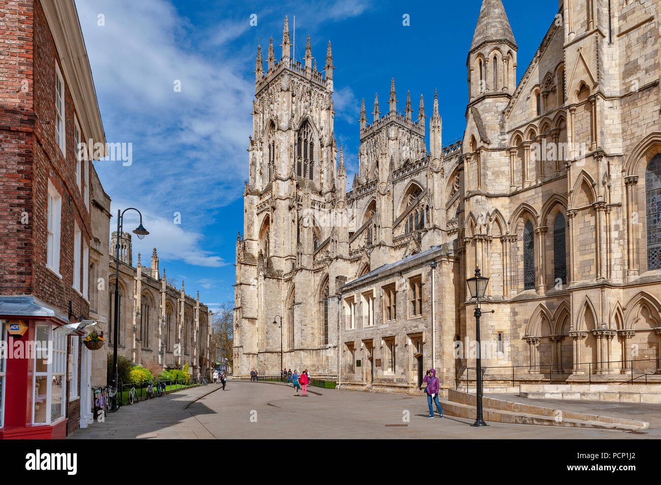 York Minster, the historic cathedral built in English gothic ...