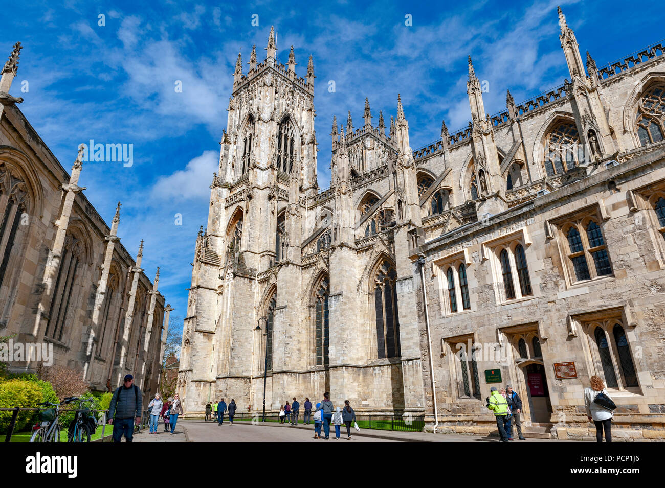 York Minster, the historic cathedral built in English gothic ...