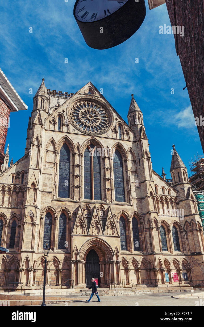 York Minster, the historic cathedral built in English gothic ...