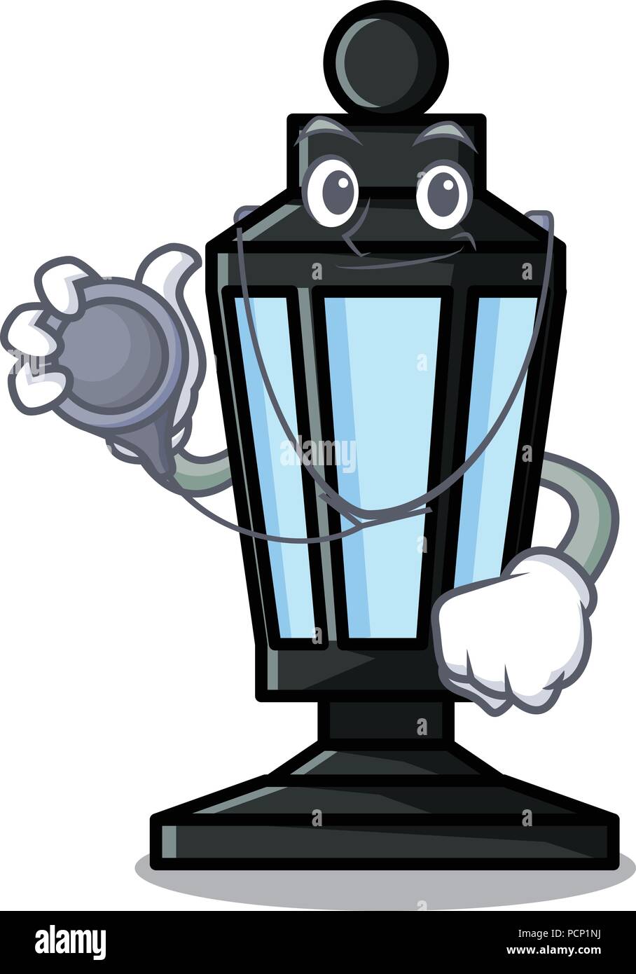 Doctor street lamp character cartoon Stock Vector Image & Art - Alamy
