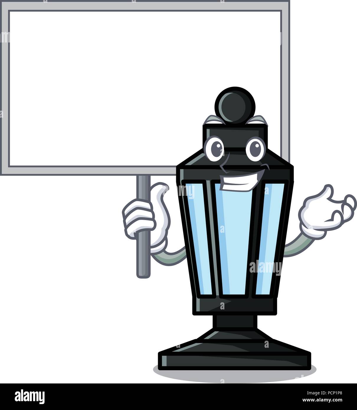 Bring board street lamp character cartoon Stock Vector Image & Art - Alamy