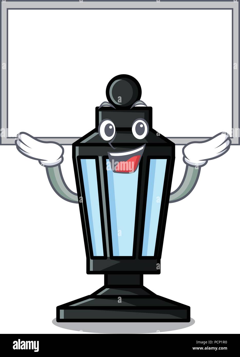 Up board street lamp character cartoon Stock Vector Image & Art - Alamy