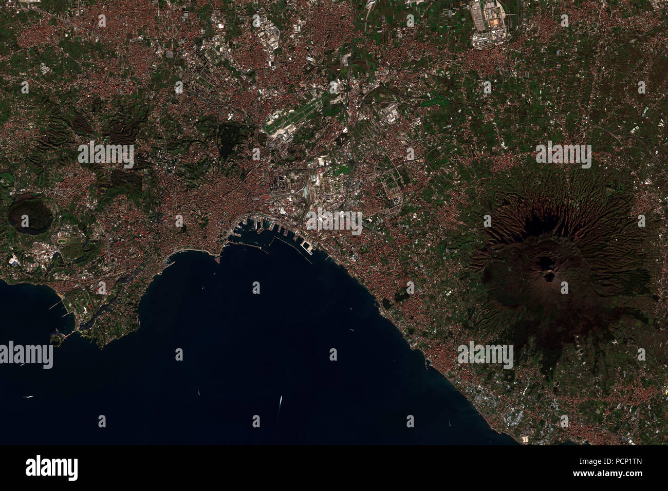 Satellite view mount vesuvius italy hi-res stock photography and images ...