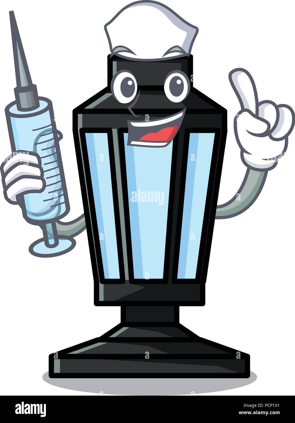Nurse street lamp character cartoon Stock Vector Image & Art - Alamy