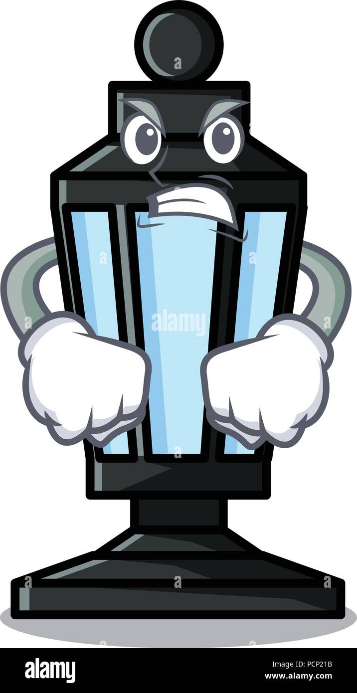 Angry street lamp mascot cartoon Stock Vector Image & Art - Alamy