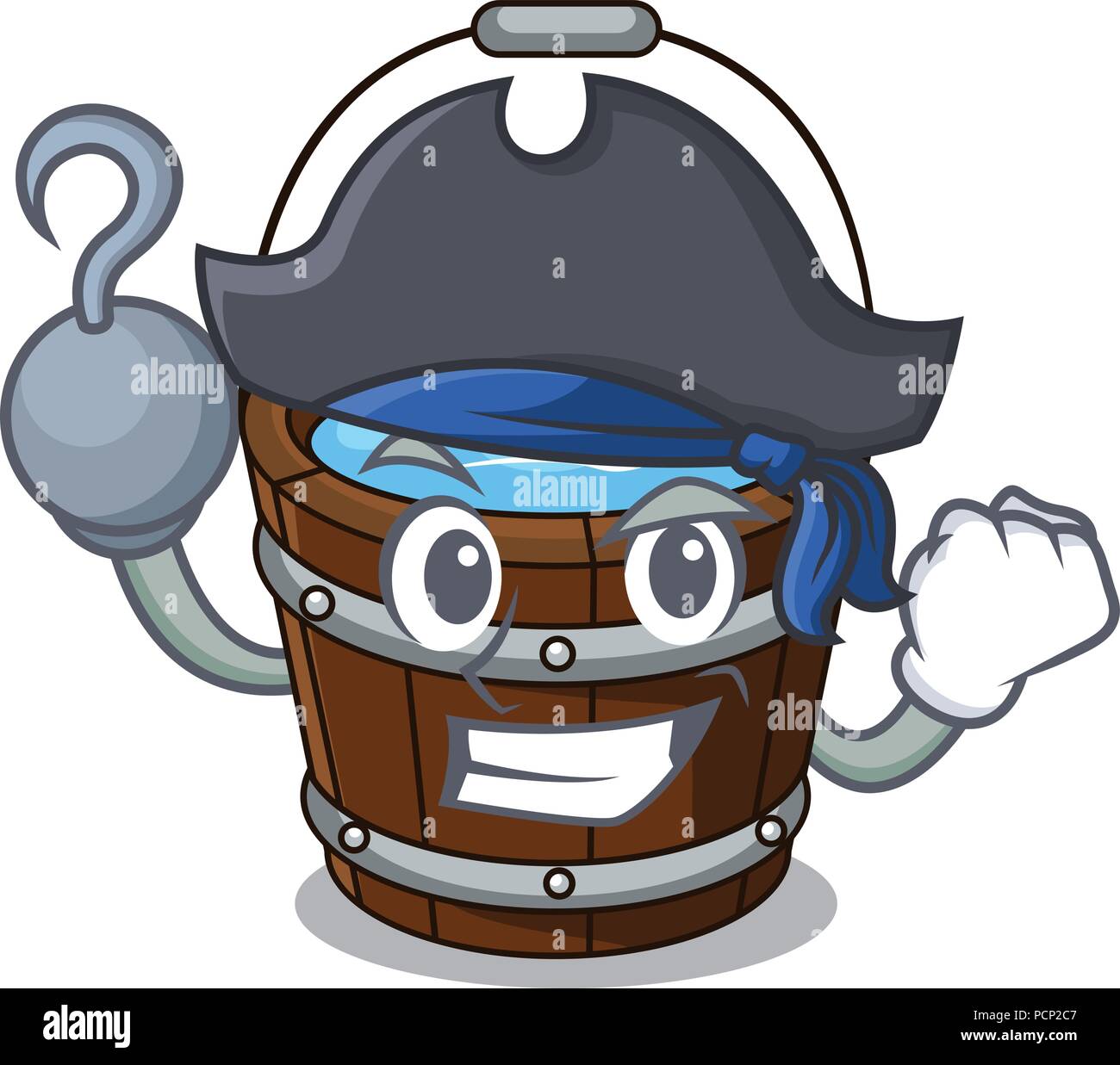 Pirate wooden bucket character cartoon Stock Vector Image & Art - Alamy