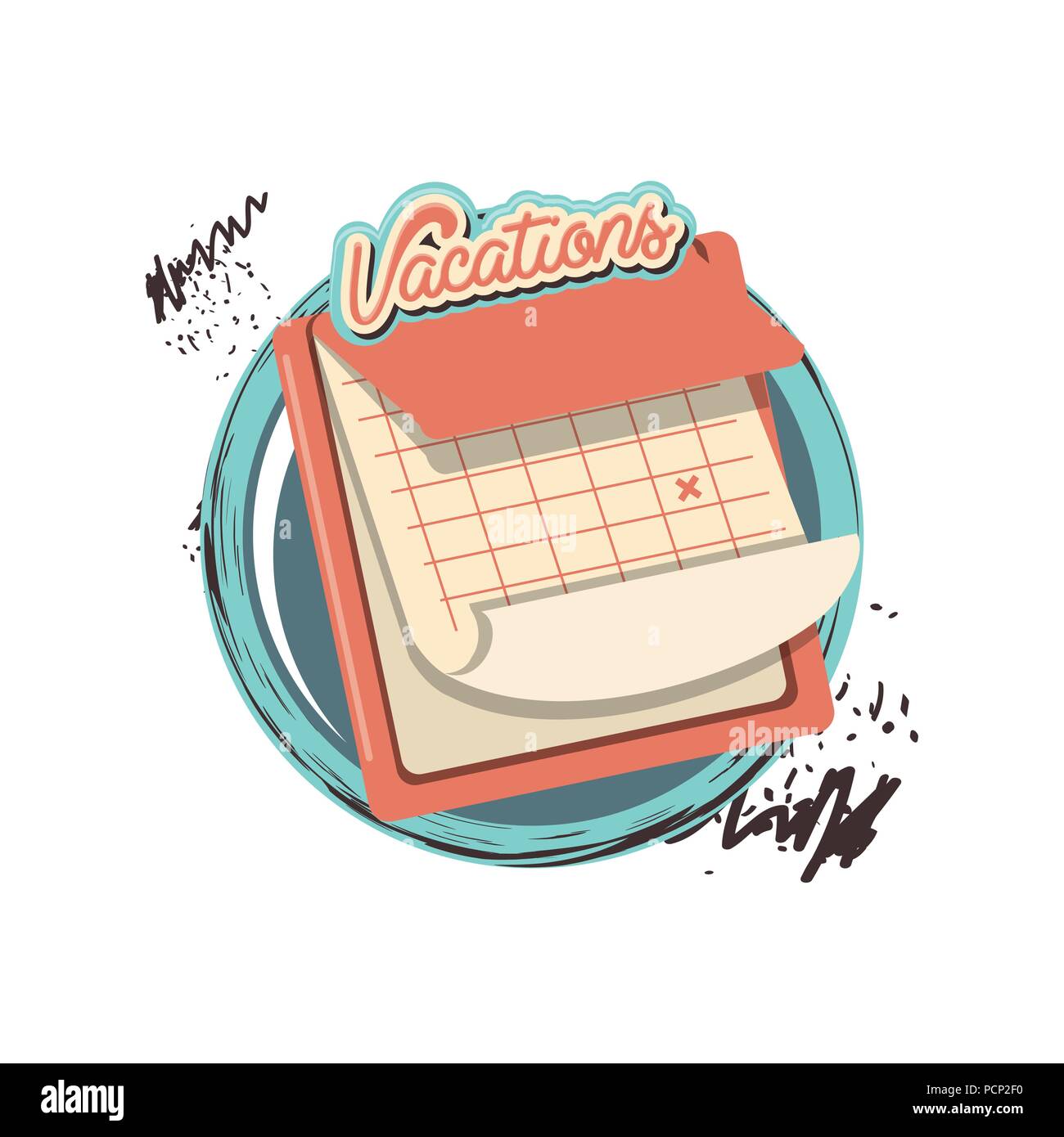 Travelling calendar Stock Vector Images - Alamy